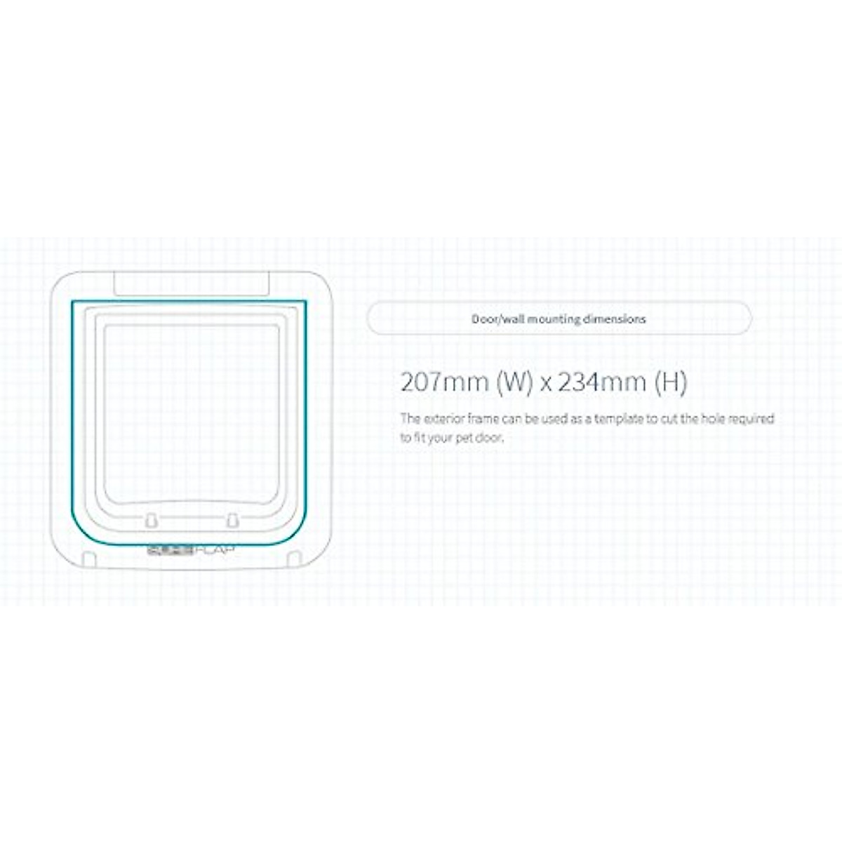 SureFlap-Sure Petcare Microchip Pet Door (White)