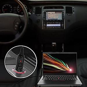 GINTOOYUN Car Cigarette Lighter to DC 8mm, DC7909 7.9 x 5.5mm Car Charger Power Supply Cord, 9.8Ft 12V Cable for Car DVR,Bluetooth Speakers,Camera,GPS,Laptop 3m