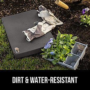 Gorilla Grip Extra Thick Kneeling Pad, Supportive Soft Foam Cushioning for Knee, Water Resistant Construction for Gardening, Bathing Baby, Workout Supplies, Lightweight, Garden Work Gifts, Charcoal
