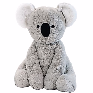 BAM + Crew Big Stuffed Animals - 16" Distributed 4lbs Koala Large Stuffed Animal for Adults & Kids - A Cuddly Koala Bear Cute Plush Toy Pillow, Gifts for Adults, Kids, Boys and Girls