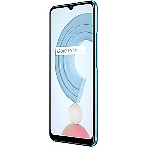Realme C21Y (64GB, 4GB) 6.5" HD+, 5000mAh Battery, Instant Finger Print, Dual SIM GSM Unlocked Global 4G LTE - International Model RMX3261 (Fast Car Charger Bundle, Cross Blue)