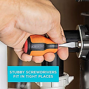 BLACK+DECKER Magnetic Screwdriver Set, 17-Piece (BDHT65003)