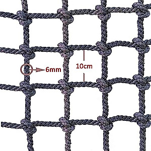 EkiDaz HXRW Rope Net Climbing Net Outdoor Kids Climbing Frame Net Climbing Cargo Net, Sturdy Protective Safety Net Rope Ladder Net Playground Sets for Backyards (Size : 2 * 3m(6.6 * 9.9ft))