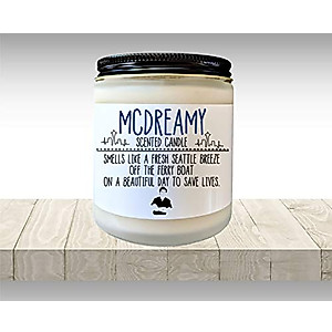Greys Anatomy Candle McDreamy Candle Greys Anatomy TV Show Nurse Gift Doctor Gift Student Nurse