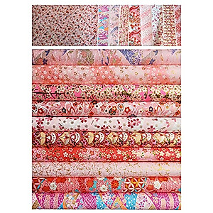 10 Sheets of Japanese Style Thickened Roller Gift Wrapping Paper for Christmas,Wedding,Birthday,Baby Shower,Valentine,Gift Box Packing DIY Craft,17.3" x 23.23" (Pink)