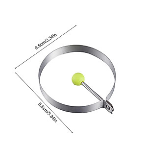 Egg Mold Shaper - Non Stick Pancake Deep Egg | Frying Egg Rings | Mould Cookies Maker Baking Shaper Stainless Steel Kitchen Gadget | Egg Patty Maker Rings For Sandwich Fritters Crumpets