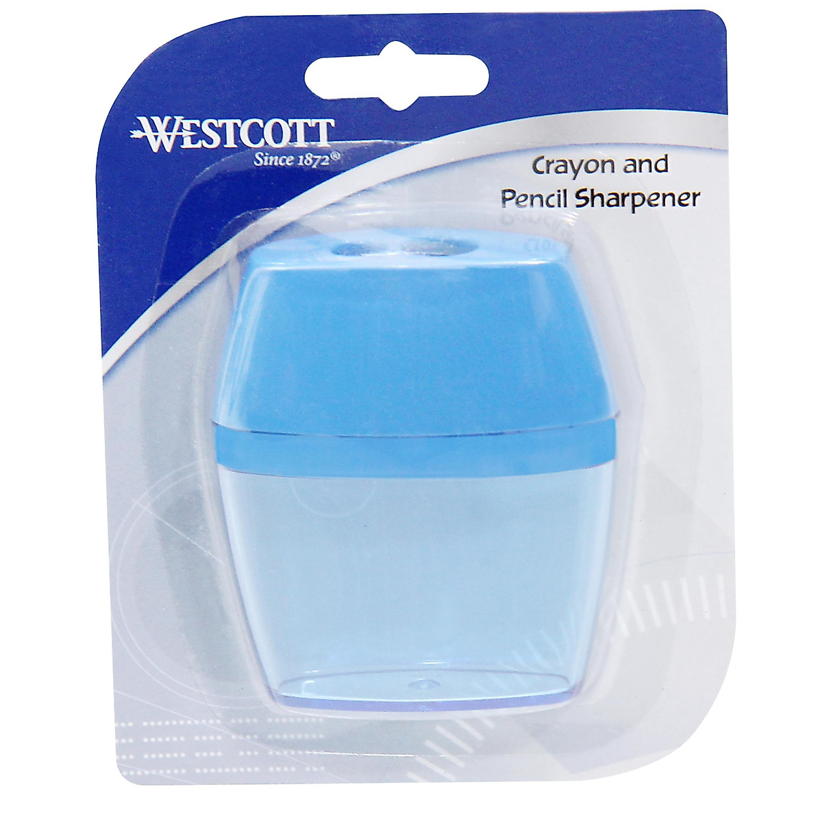 Westcott 2 Hole Crayon and Pencil Sharpener, Assorted Colors (15234)