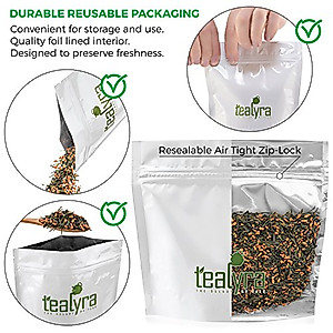 Tealyra - Gen Mai Cha Supreme - Japanese Loose Leaf Tea - Organically Grown - Genmaicha Green Tea with Brown Roasted Rice - Caffeine Level Low - 100g (3.5-ounce)