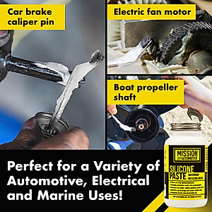 Mission Automotive Dielectric Grease/Silicone Paste/Waterproof Marine Grease (8 Oz.) Made in USA- Excellent Silicone Grease