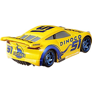Disney Car Toys Dinoco Cruz Ramirez, Miniature, Collectible Racecar Automobile Toys Based on Cars Movies, for Kids Age 3 and Older, Multicolor