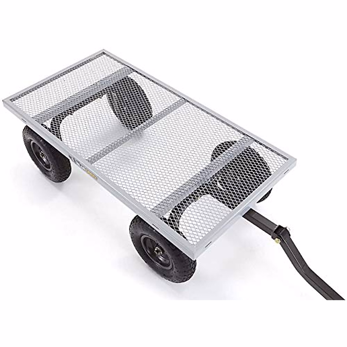 Gorilla Carts GOR1001-COM Heavy-Duty Steel Utility Cart with Removable Sides, 1000-lbs. Capacity, Gray