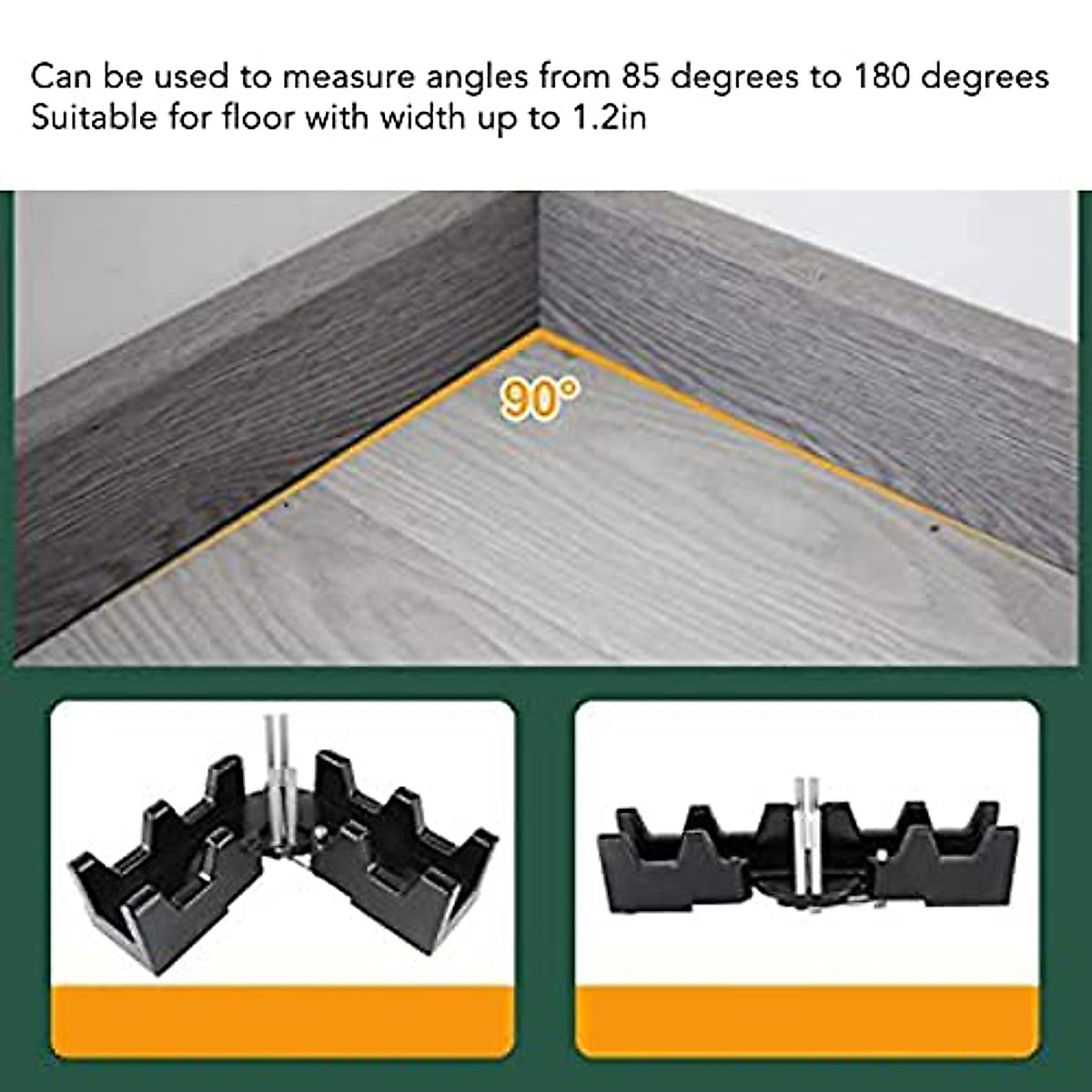 Wobythan 2 in 1 Mitre Measuring Cutting Tool Measuring and Sawing Mitre Angles Cutting Tool Precise Miter Saw Protractor 85-180° Bevels Cutting Tool Miter Gauge Woodworking Tool