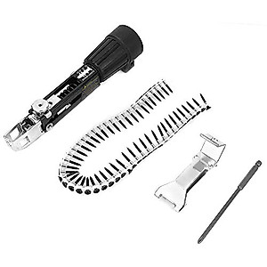 Fafeicy 3pcs Woodwork Automatic Nail Gun Adapter, Electric Drill Chain Attachment Set, 502g, Impact Driver