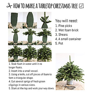 Meiliy 35pcs Artificial Greenery Xmas Pine Picks Pine Leaves Pine Twigs for Crafts Indoor and Outdoor Christmas Holiday Home Garden Decor