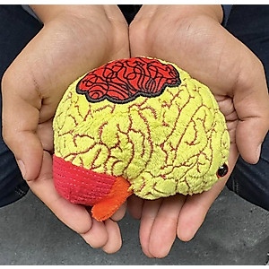 GIANTmicrobes Anxiety Plush Toy, Anxiety Stuffed Animal, Emotional Support Plush, Mental Health Awareness Gifts, Anxiety Pillow, Funny Anxiety Gifts, Mental Health Matters, Psych Nurse Gifts