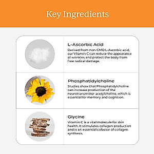 CYMBIOTIKA Vitamin C Individual Packets, Liposomal Delivery, Supplement for Immune Support, Collagen Boost, & Healthy Aging, Skin Hydration Packets, Citrus Vanilla Flavor, 30 Pack