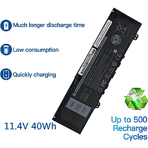 BTMKS F62G0 39DY5 Laptop Battery for Dell 13 7373 7370 7000 7386 2-in-1 7380 5370 P83G P87G P91G P91G001 P83G001/2 P87G001 Series Vostro 13 5370 RPJC3 0RPJC3 0F62G0 F62GO 039DY5 39DY5 CHA01