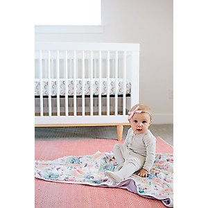 Copper Pearl Three-Layer Baby Blanket: Soft Quilts for Boys & Girls | Breathable, Cozy Toddler Blanket | Newborn Quilt | 46x46 Premium Polyester/Rayon Bloom