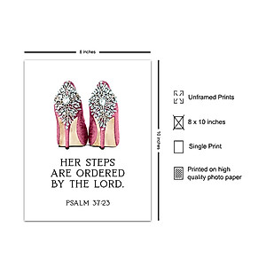 Scripture Wall Art - Glam Religious Bible Verse Wall Art - God Wall Art - Inspirational Quotes - Spiritual Wall Decor - Christian Gift for Women - Faith Wall Art - High Fashion Motivational poster