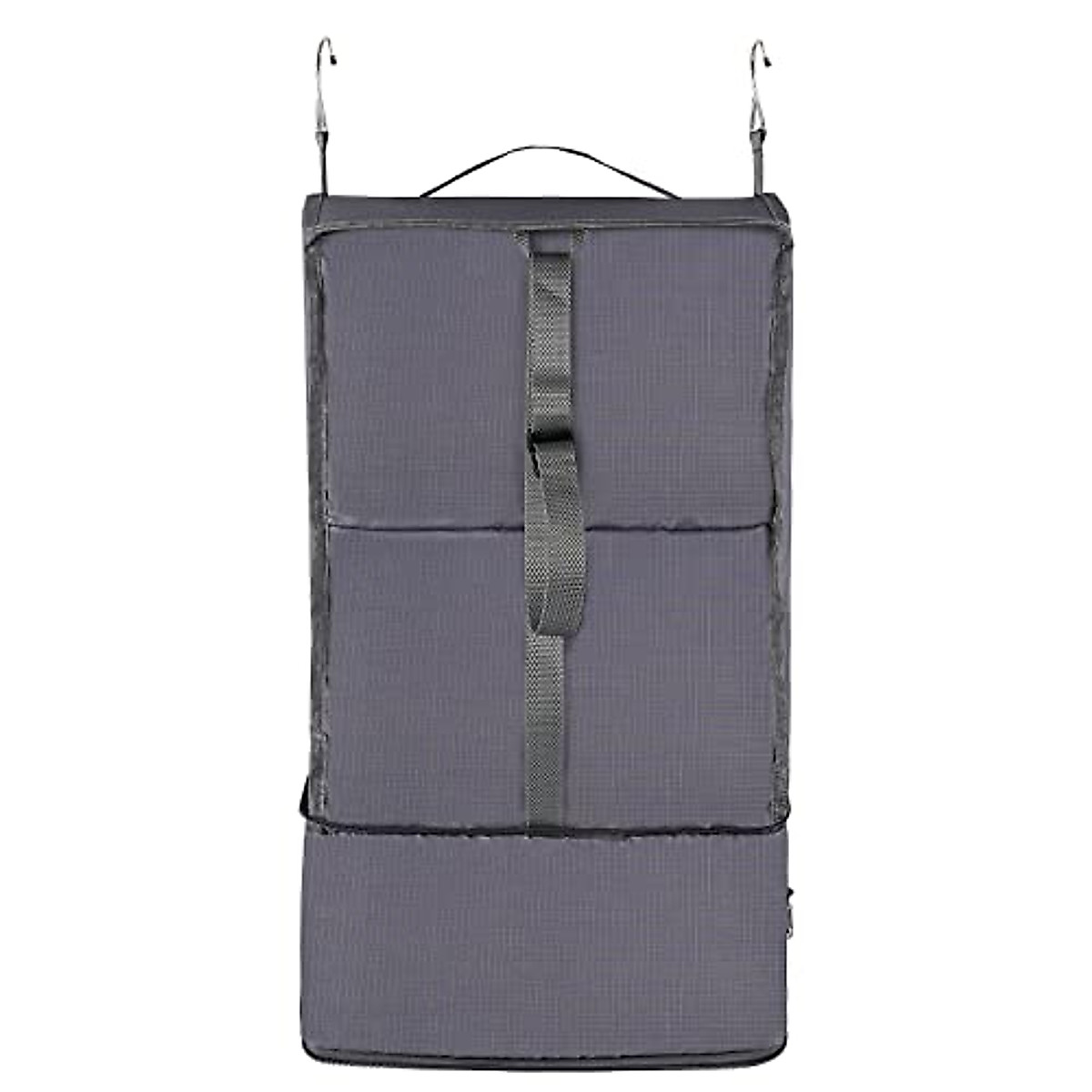 Surblue Hanging Shelves Travel Storage Bag Compression Packing Cube for Suitcase Collapsible with Extension Layer Large Capacity, Grey