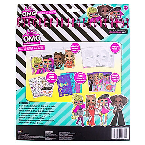 Horizon Group USA LOL OMG Make-Up Artist Magazine DIY Craft Kit, Design with Crayons, Stickers & More.Create Fashionable Looks Using Over 130 Stencil Designs & 200 Stickers