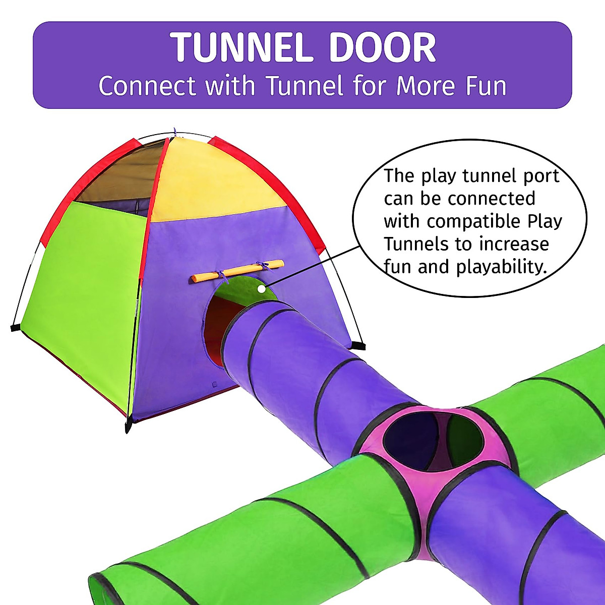 Alvantor Kids Tents Children Play Tent Toddler Pop Up Tent For Kids Boys Girls Toys Indoor Outdoor Playhouse Camping Playground Rainbow 58”x58"x47"