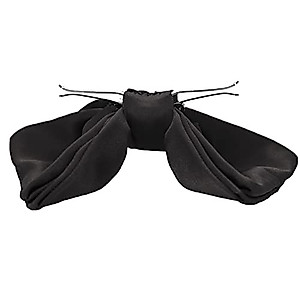 tiemart Men's Pre-Tied Clip-On Bow Tie (Black)