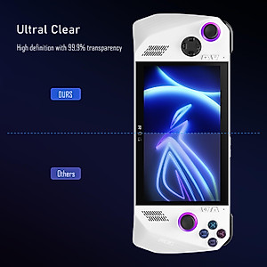 MES MERRY [3 Pack] Screen Protector for ASUS ROG Ally Handheld 2023, Tempered Glass 7 inch, Edge to Edge Full Cover