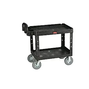 RUBBERMAID COMMERCIAL PRODUCTS Heavy-Duty Service/Utility Cart Beige