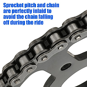 YOXUFA 40/41/420 Chain 40T Tooth Mini Bike Sprocket 40mm Bore for Coleman BT200X CT200U CT200U-EX Baja Warrior TrailMaster Massimo MB165 MB200 Predator 212 196cc 200cc 6.5hp Powersports Go Kart Parts