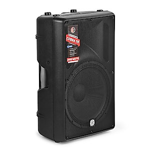 PSG AUDIO Cobra 115 Professional Active Speaker 2000 Watts with Bluetooth PA Speaker, 2-Channel Mixer with DSP Control, Ideal for Musicians, Churches, DJs. (Designed in USA) Support US Business