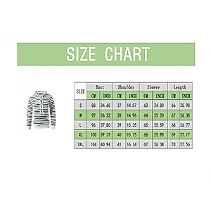 Padaleks Women's Long Sleeve Striped Zip Up Sweatshirt Hoodies Stylish Loose Fit Casual Pullover Tops Outerwear