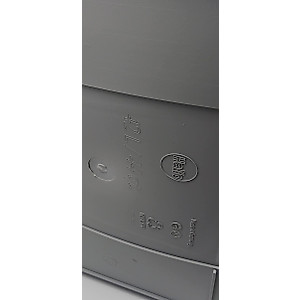 Kitchen Inventions Hailo 42 liters Large Replacement Waste Bin Euro Cargo Trash for Commercial and Residential use 44.38 Quart Capacity - Gray