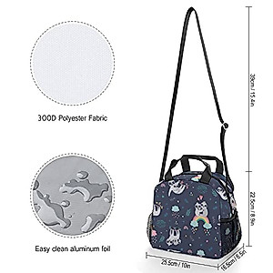 Cute Sloths Lunch Bag for Women Men, Portable Insulated Lunch Box, Lunch Tote Bag for Work Outdoor