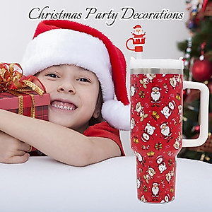 FadAcc Straw Cover for Stanley Cup, 5Pcs Silicone Straw Topper Compatible with Stanley 40 Oz Tumbler, Reusable Straw Cover Cap for 10mm Straws,Stanley Cup Accessories