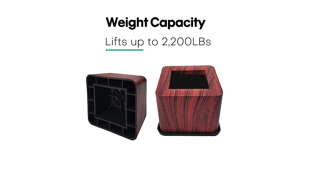 Heavy Duty Bed Risers - Elevate Furniture & Save Space | Aspeike