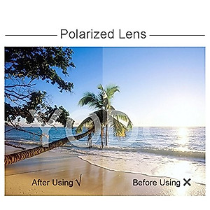 yodo Fit Over Glasses Sunglasses with Polarized Lenses for Men and Women,Black Frame/Gray Purple Lens