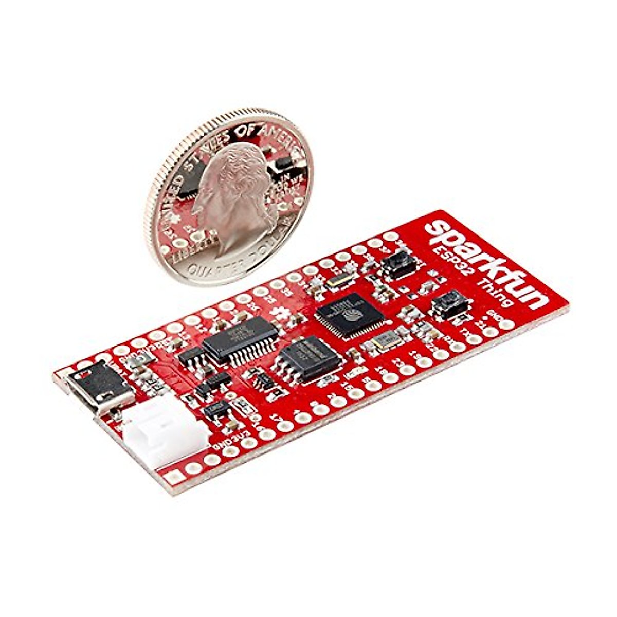 SparkFun ESP32 Thing Developement Board WiFi & microcontroller Compatible with Bluetooth for IoT & prototyping Projects w/Integrated LiPo Battery Charger 4MB Flash Memory 3 to 3.6V Operating Range