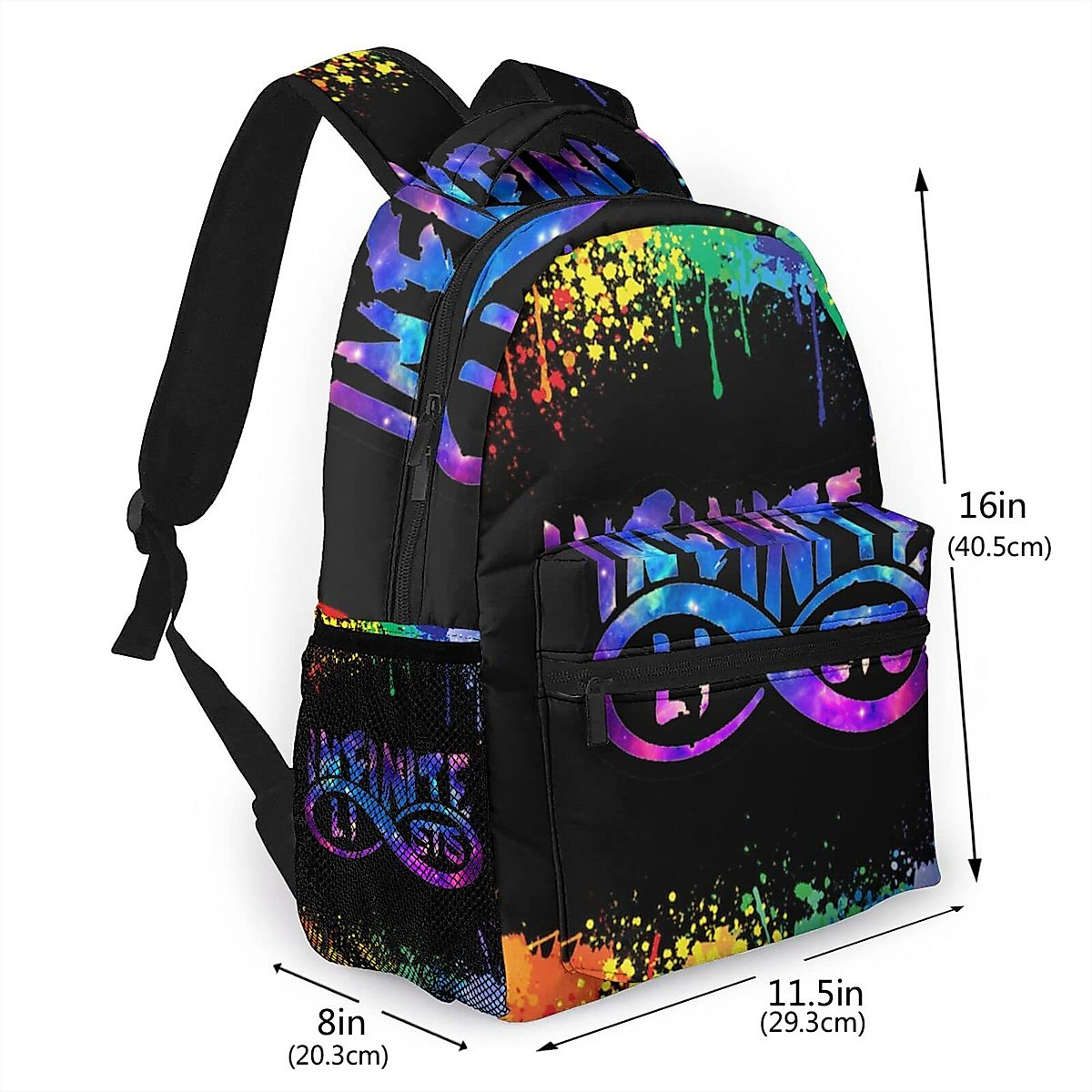 Casual Backpack Infinite_Eyes_Lists Large Capacity Schoolbag Shoulders Bag Daypack For Adults And Children