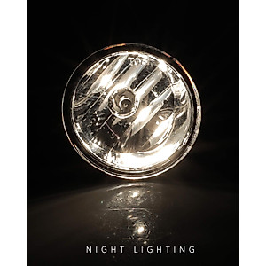 AUTOWIKI Fog Lights Assembly for 2004-2015 Nissan Titan/ 2005-2007 Nissan Armada with Smoke Lens 2PCS OEM Replacement Fog Lamps