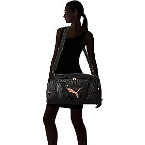 PUMA womens Evercat Candidate duffel bags, Black/Rose Gold, One Size US