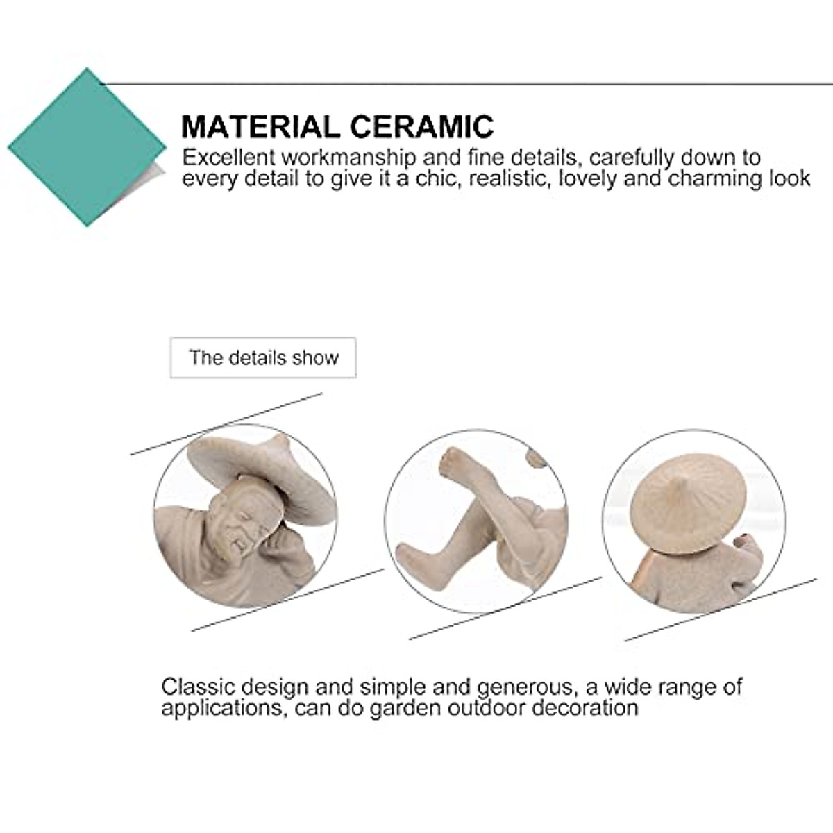 Happyyami Miniatures Miniature Decorations Elder Home Landscape Tea Decoration Plant Bonsai Crude Mini Sitting Tray Succulent Office Fishing Fish Pot Chinese Flower Sand Pond Table Lovely