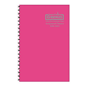 House of Doolittle 2022-2023 Weekly Academic Planner Assignment Book, Dark Pink, 5 x 8 Inches, August - August (HOD274RTG05-23)