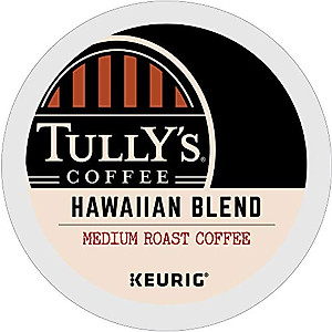 Tully's Coffee Hawaiian Blend Keurig Single-Serve K-Cup Pods, Medium Roast, 72 Count