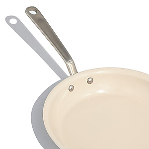 Made In Cookware - 10" Nonstick Ceramic Frying Pan - 5 Ply Stainless Clad - Professional Cookware - Crafted in USA - Induction Compatible