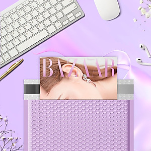 Fuxury Large Bubble Mailers 10.5x16" 40 Pack Self Seal Padded Envelopes Waterproof Mailing Envelopes Bubble Padded Cushioning Padded Mailers for Packaging, Small Business #5 Lavender