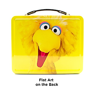 AQUARIUS Sesame Street Big Bird Fun Box - Sturdy Tin Storage Box with Plastic Handle & Embossed Front Cover - Officially Licensed Sesame Street Merchandise & Collectible