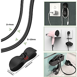 Cord Organizer for Kitchen Appliances, 6Pack Cord Wrapper with VHB Adhesive, Cord Winder Tidy Wire Keeper Holder Stick on for Small Appliances Kitchenaid Mixer Coffee Maker Pressure Cooker Air Fryer