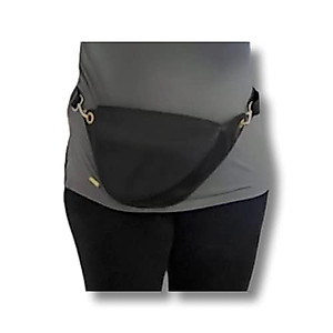 Crossbody Genuine Italian Leather Bag Shoulder Purse Italy Barucheni (Black)