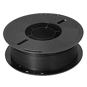 1.75mm PLA Filament, 1kg Smokeless Bubble Good Adhesion 3D Printer Filament for Printing(Black)